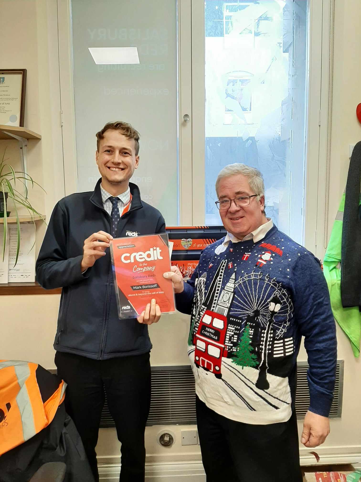 Our Credit to the Company Winners! - Salisbury Reds